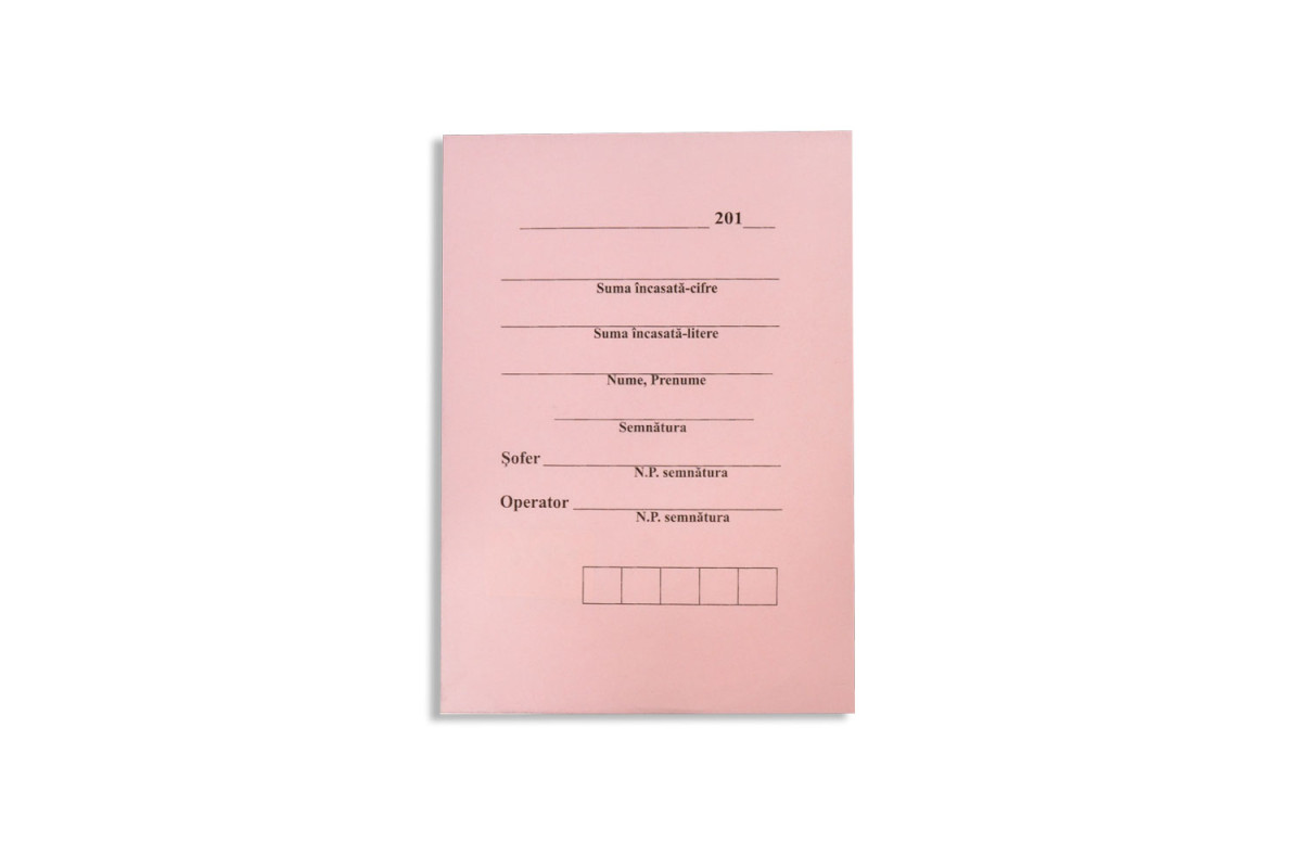 Nota de plata A-5, autocopianta, (1000)